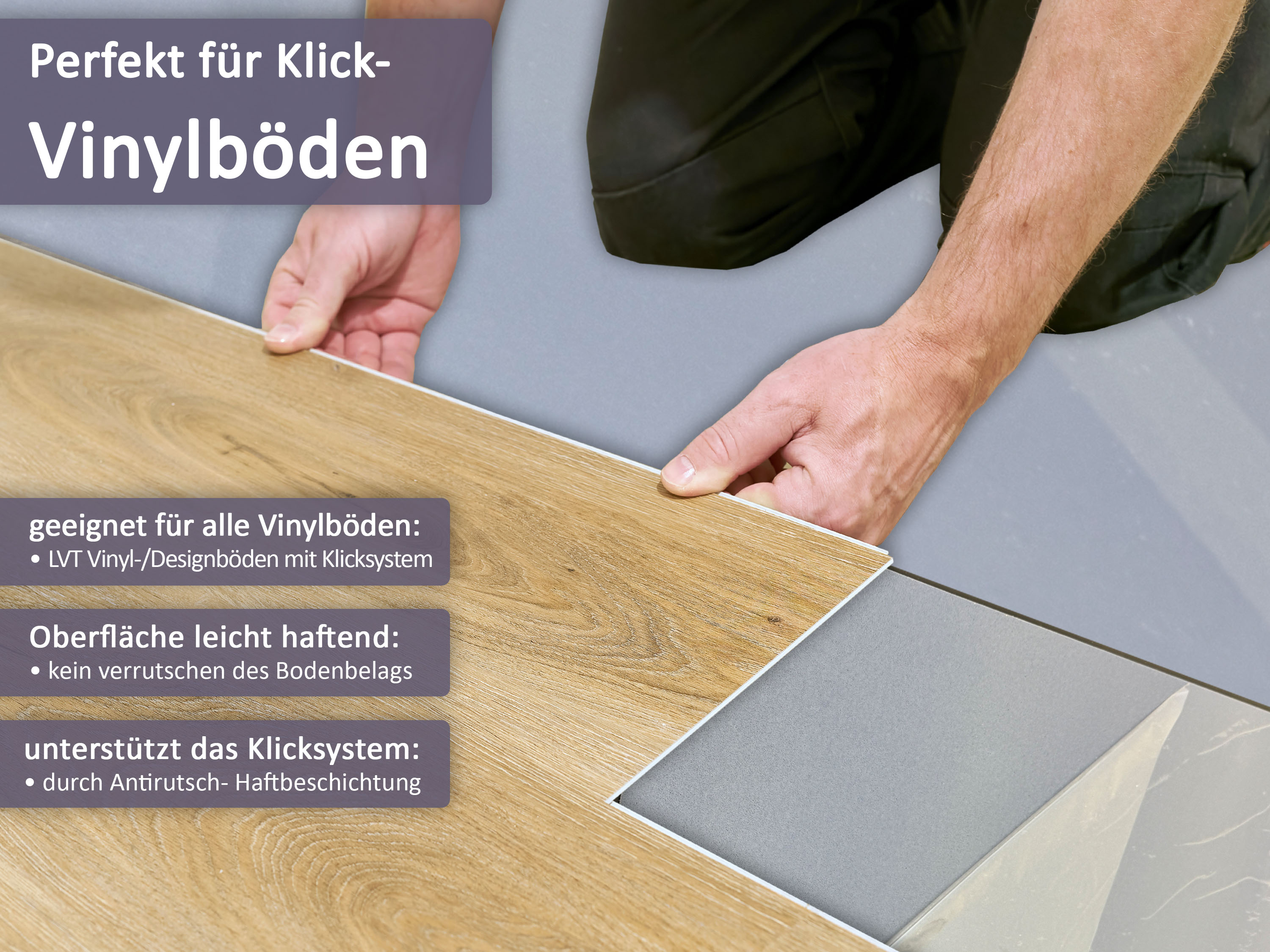 Vinylunterlage uficell® VINOSOUND FIX | Viny Trittschalldämmung für ...